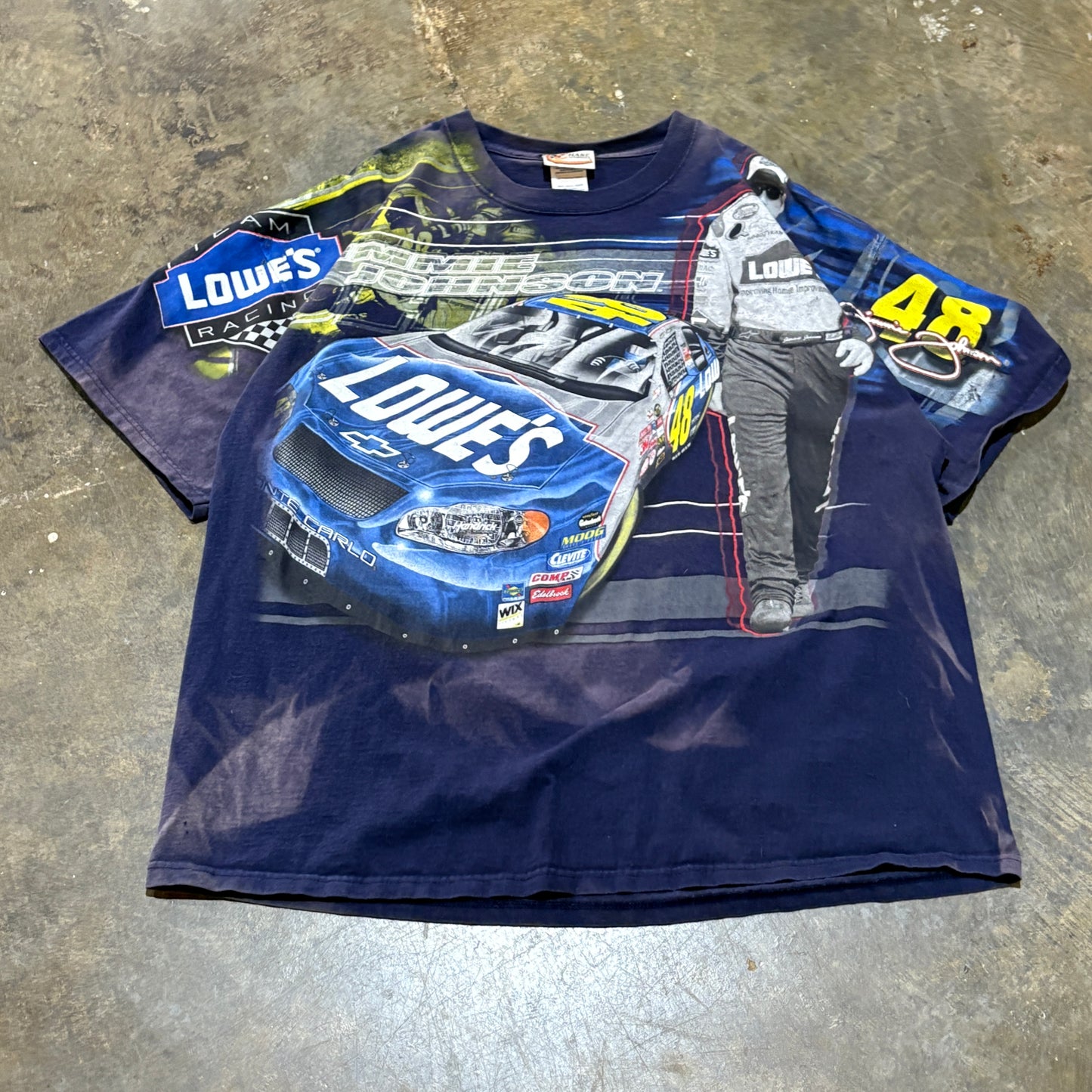 AOP Navy Jimmie Johnson NASCAR Tee – The Atelier